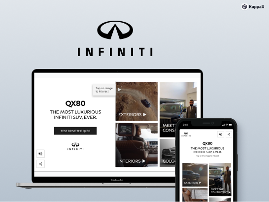 Interactive Product Demo For Infiniti Qx80 A Kappax Case Study Kappax